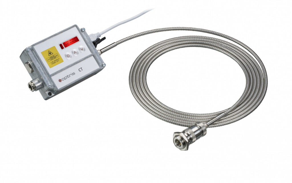 Temperature monitoring of the pusher arm wall using ratio pyrometer ...